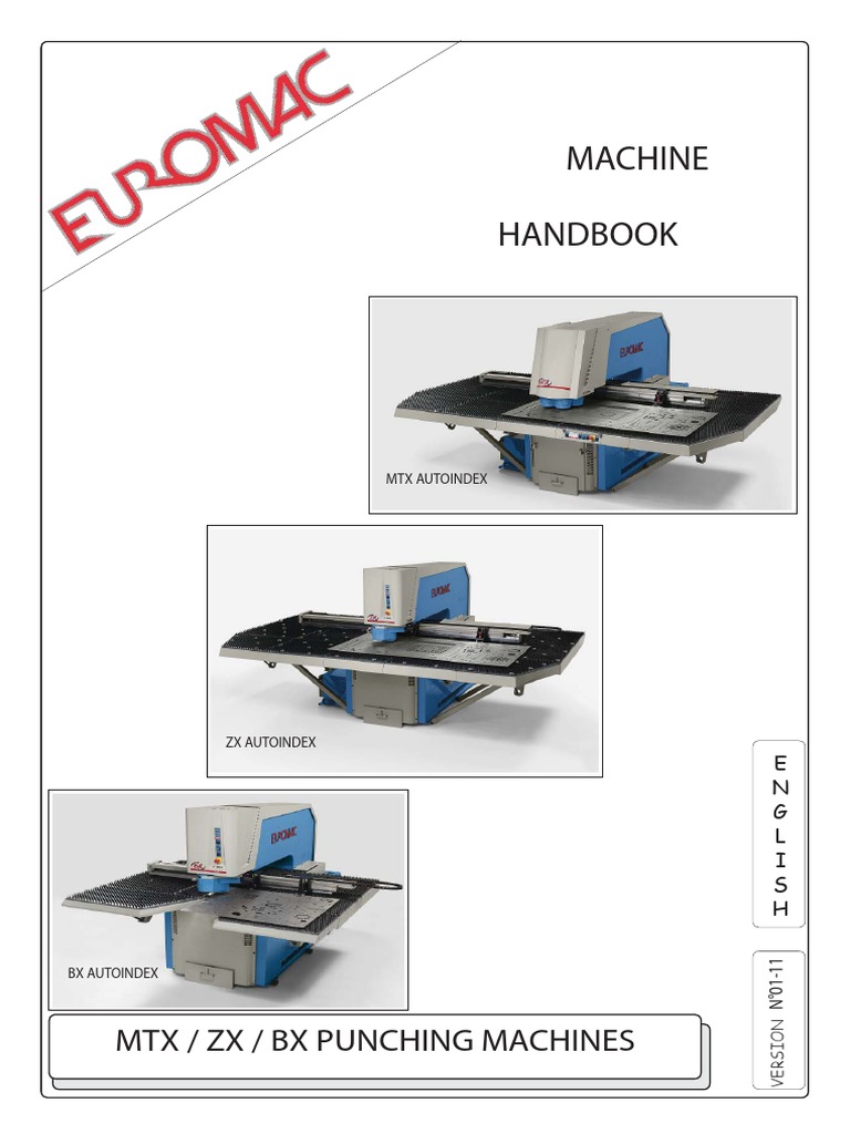 Machine Manual MTX-ZX-BX ENG - Vers C | PDF | Power Supply | Electrical ...