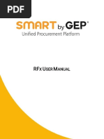 SMART by GEP® Supplier User Guide - 0 | PDF | Procurement | Auction