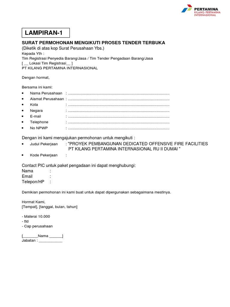 Draft Lampiran Pengumuman DOFF RU II | PDF