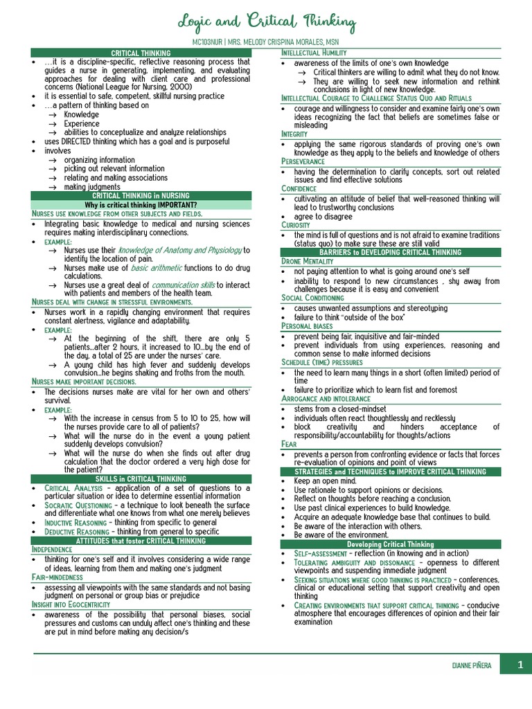 Critical Thinking | Download Free PDF | Critical Thinking | Thought