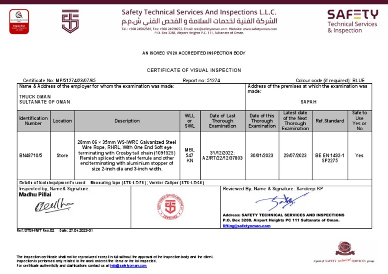51274.23.07.65.MP - Wire Rope | PDF | Manufactured Goods