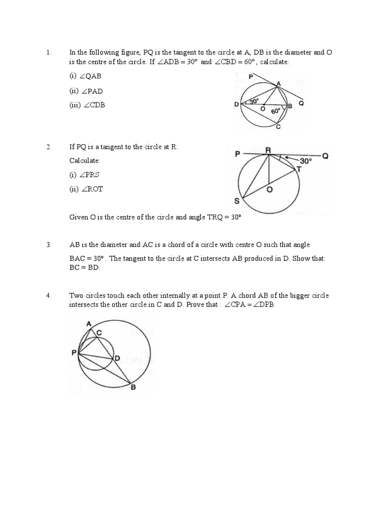 Circle Notes - w1 | PDF | Circle | Euclidean Plane Geometry
