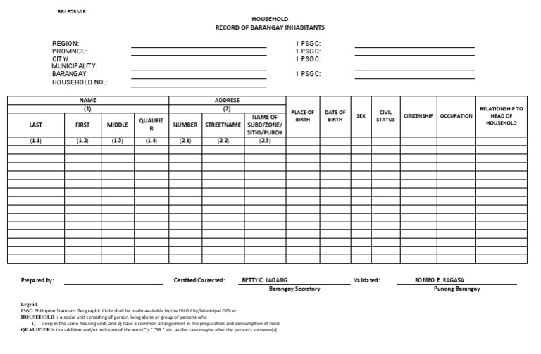 RBI FORM B Editable | PDF