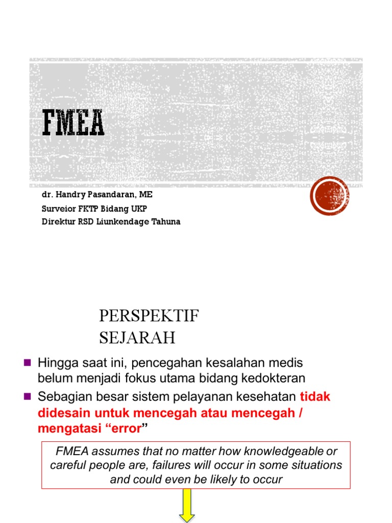Analisa Risiko Dengan Metode FMEA | PDF