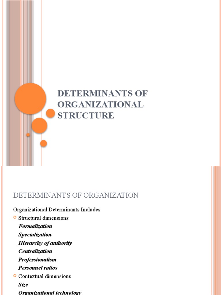 Determinants of Organizational Structure | Download Free PDF ...
