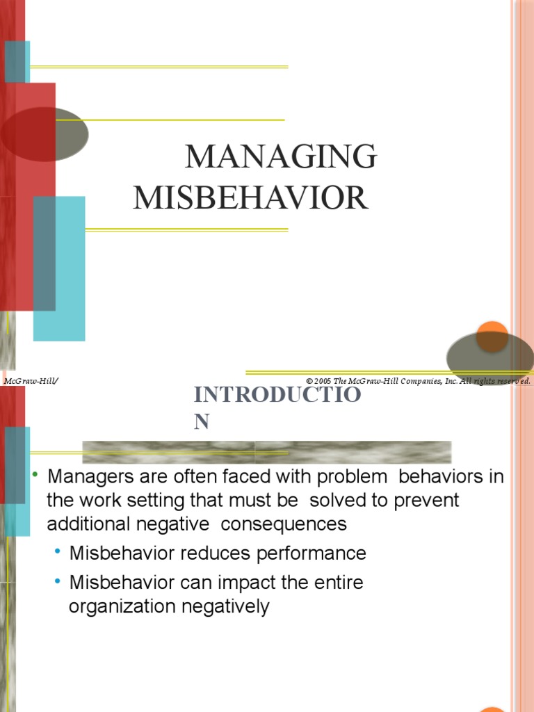 Managing Misbehavior | PDF | Aggression | Bullying