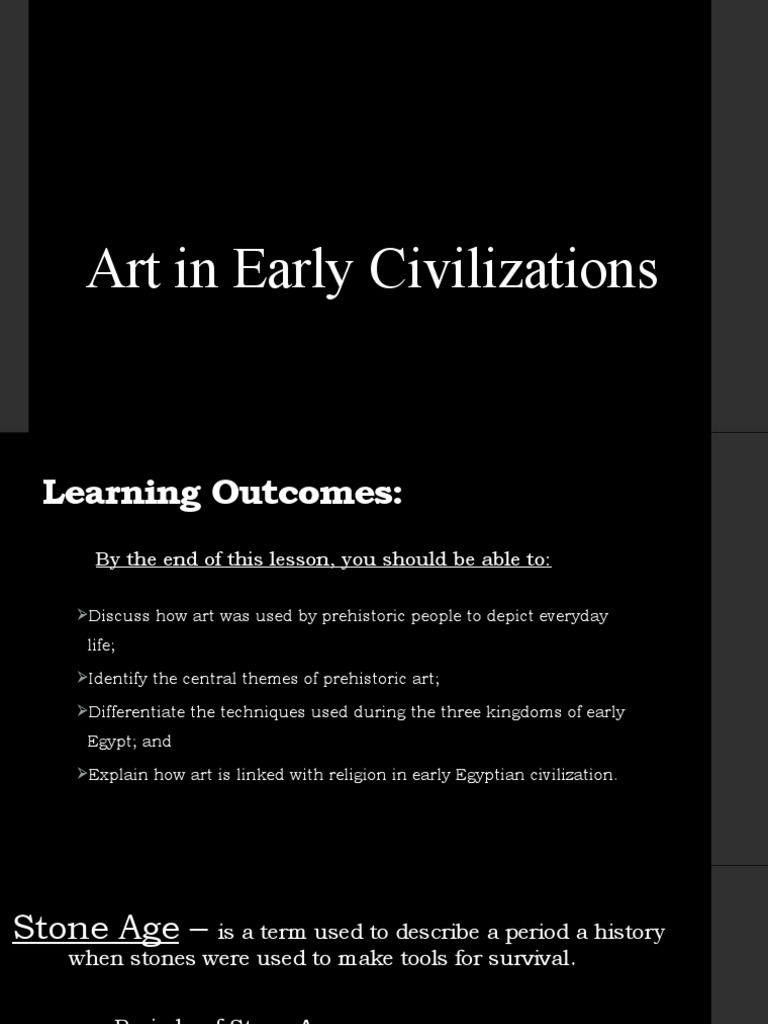 Prehistoric Art and Early Civilizations | PDF | Paleolithic | Stone Age