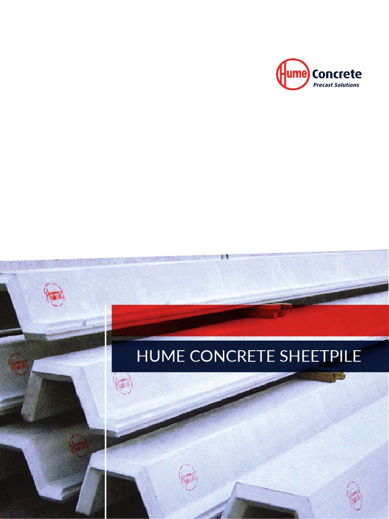 Hume Concrete Precast Sheet Piles | PDF | Deep Foundation | Wall