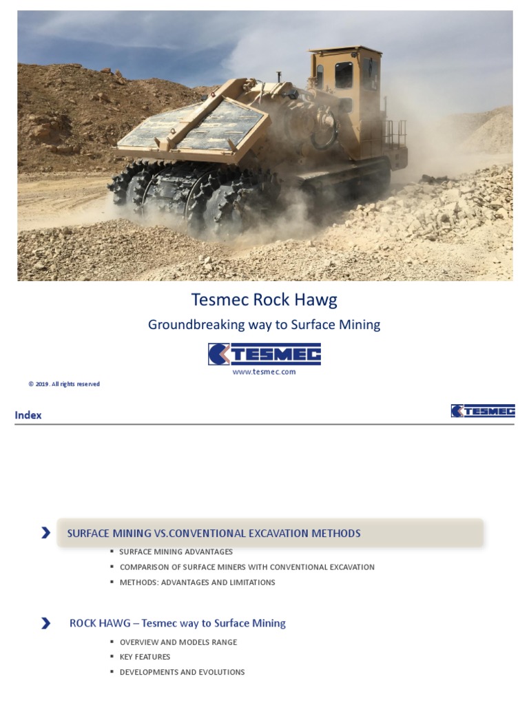 TESMEC Surface Mining | PDF | Mining | Surface Mining