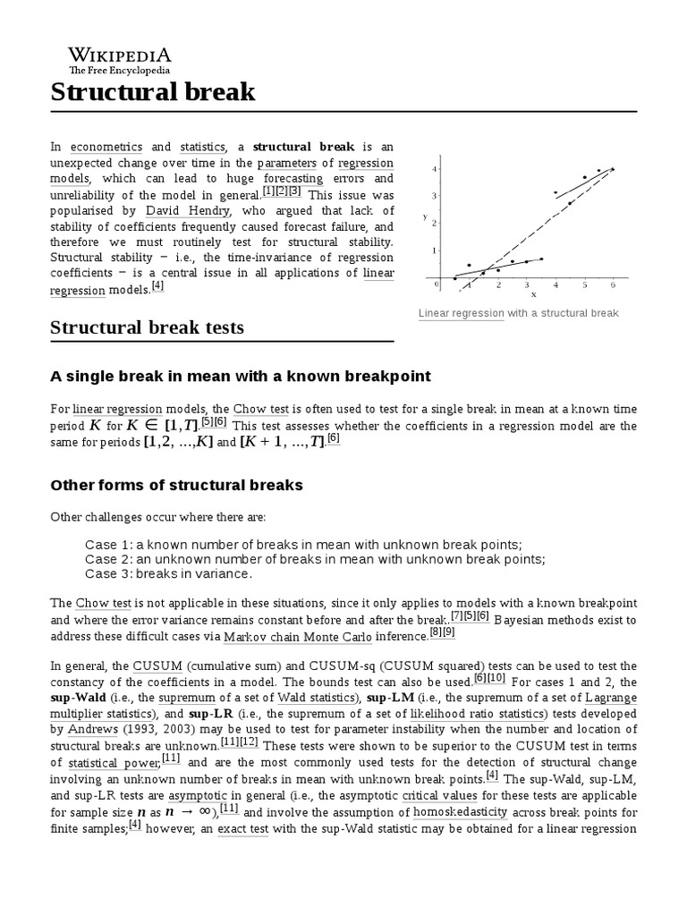 Structural Break | PDF | Regression Analysis | Teaching Mathematics