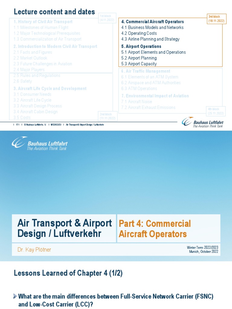 Air Transport and Airports Lecture 3 | PDF | Airlines | Low Cost Carrier