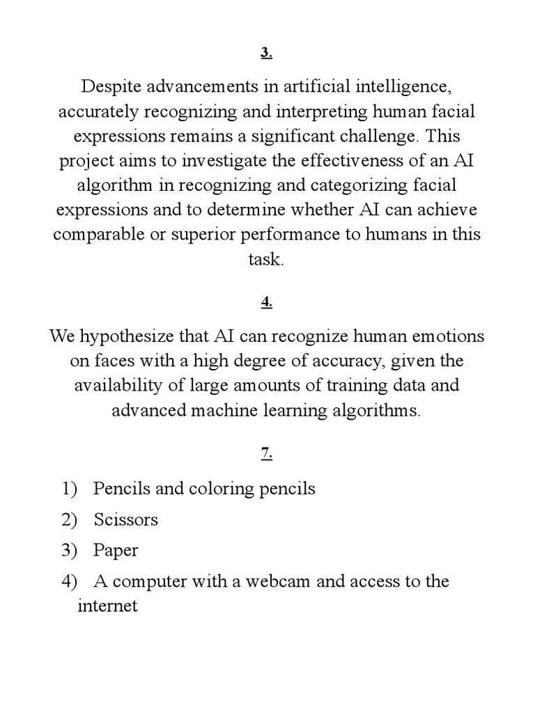 Science Fair Project - Teachable AI - Final Normal Text | PDF ...