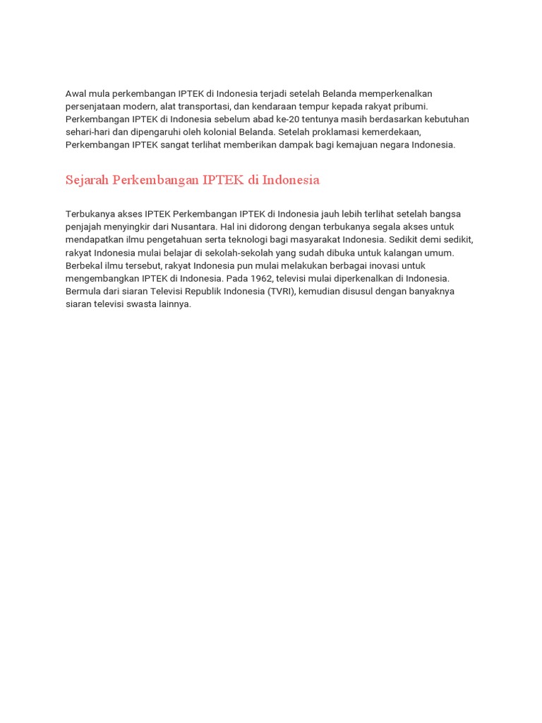 Awal Mula Perkembangan IPTEK Di Indonesia Terjadi Setelah Belanda Memperkenalkan Persenjataan ...
