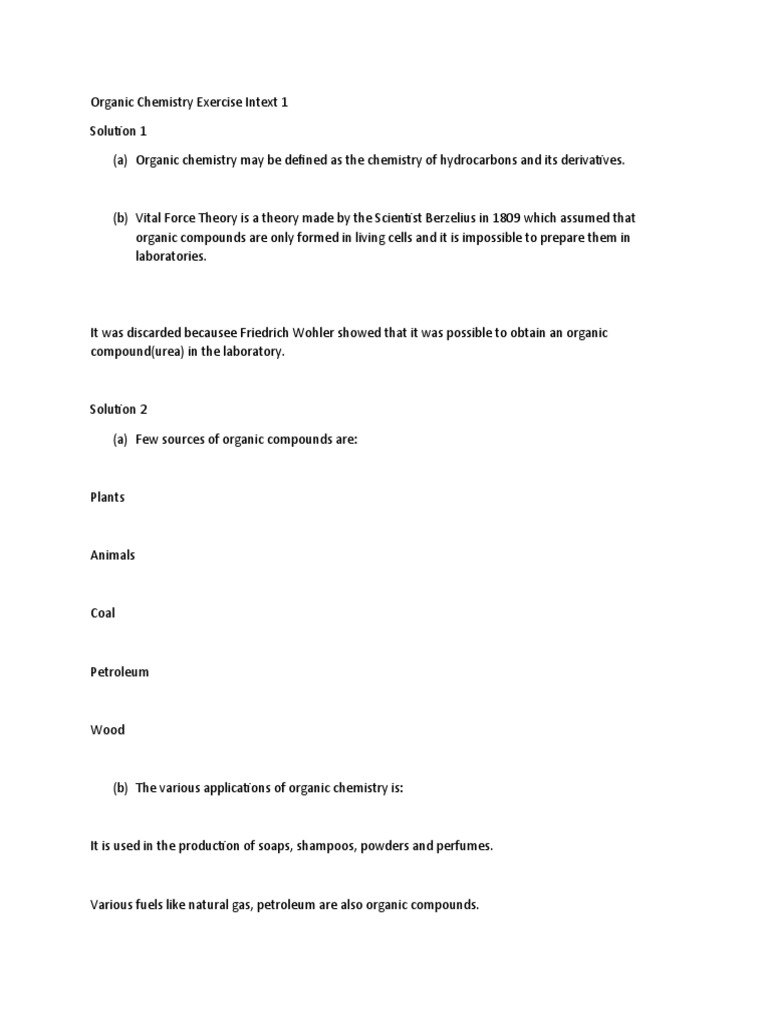 Chemistry Chapter 12 Organic Chemistry Pdf Alkene Alkane