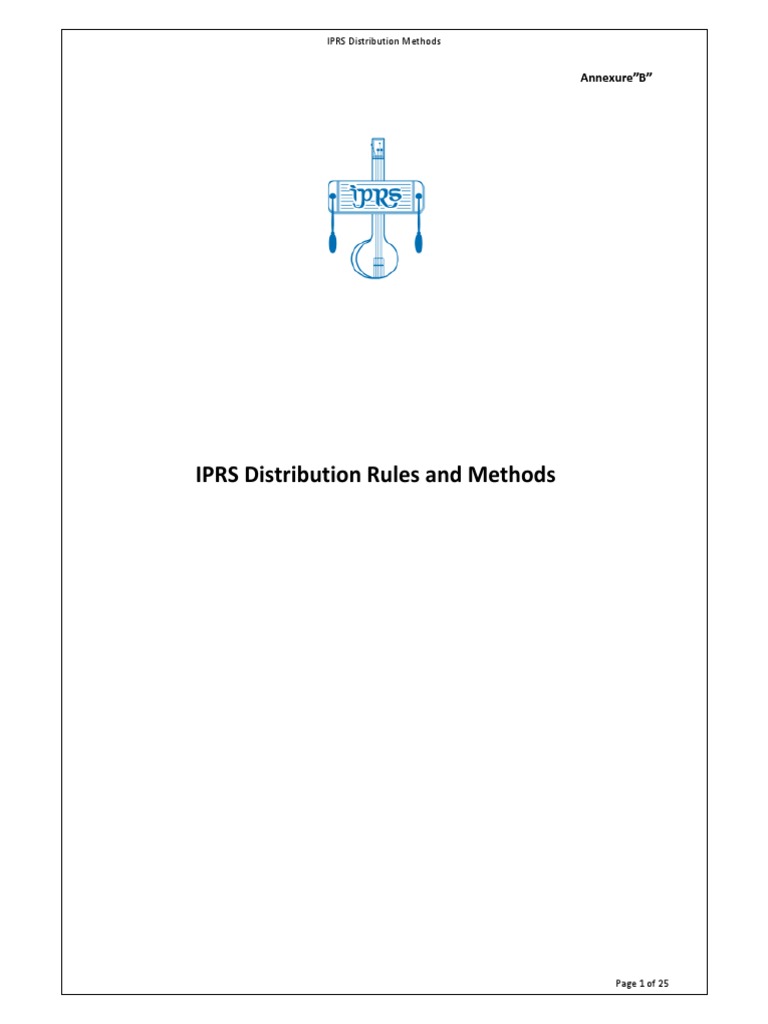 IPRS Distribution Rules1 2020 | PDF | Royalty Payment | Intellectual ...
