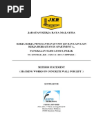 Method Statement Water Ponding Test at Wet Area | PDF | Technology ...