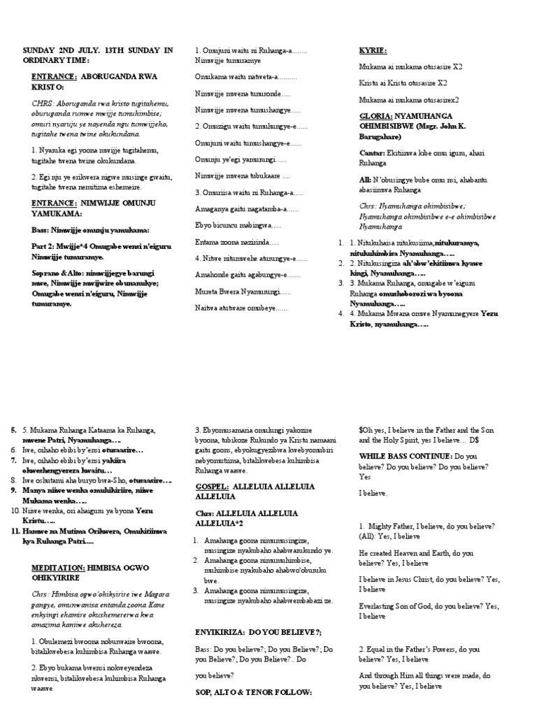 Ebingwa: 13th Sunday in Ordinary Time | PDF | God In Christianity ...