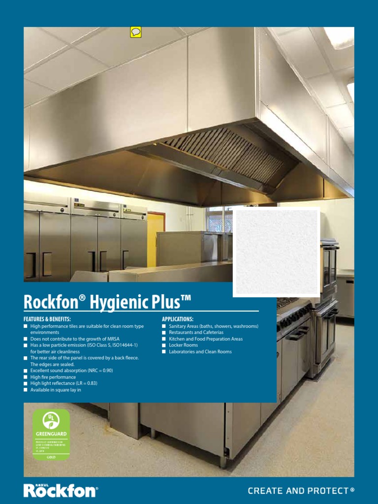 Rockfon Hygenic Plus | PDF | Hygiene | Volatile Organic Compound