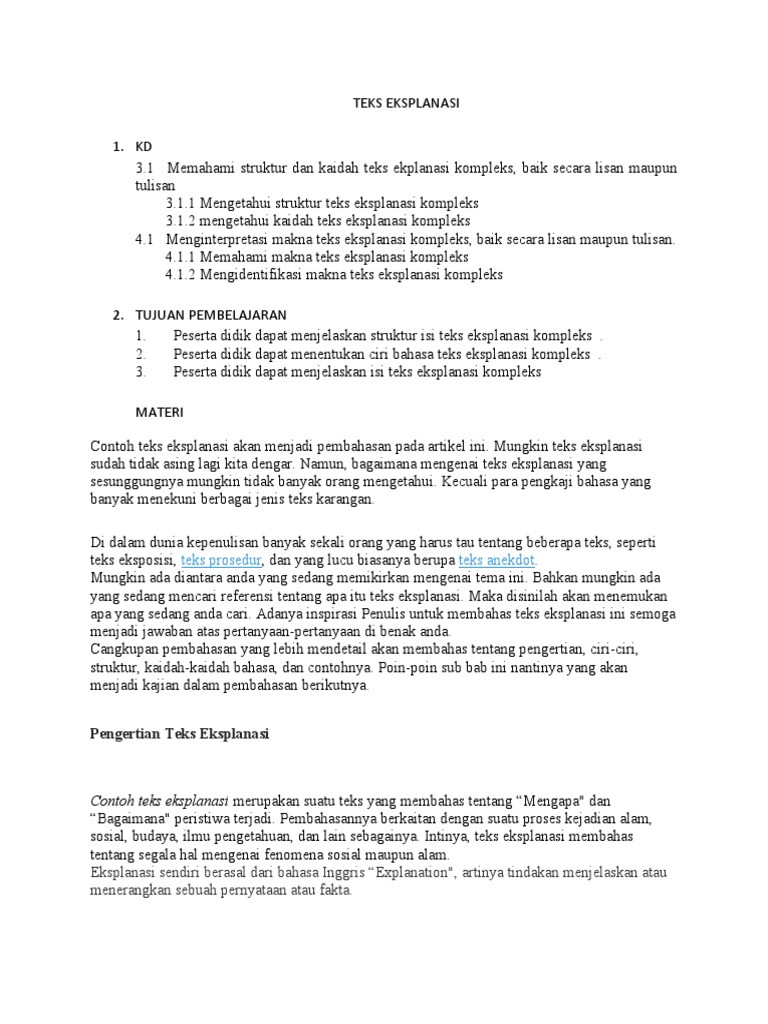 Teks Eksplanasi | PDF | Filsafat | Kajian Bahasa Asing