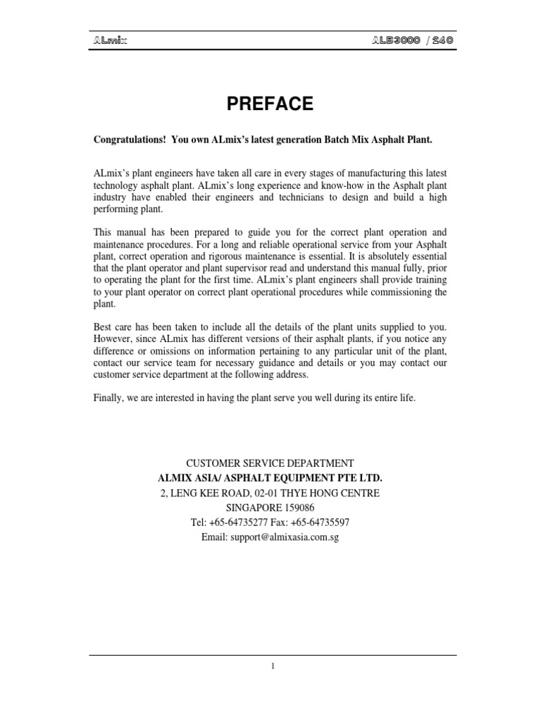 Plant Operation Manual | PDF | Bearing (Mechanical) | Belt (Mechanical)