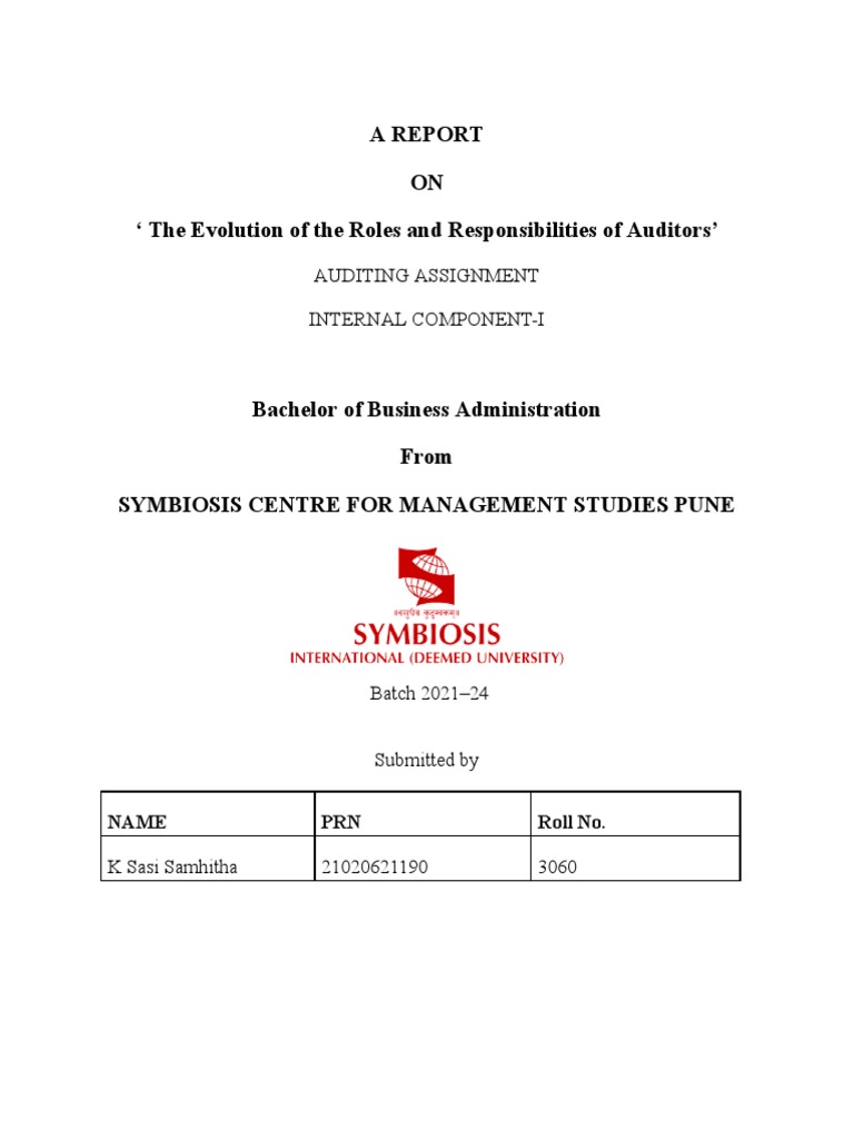 Auditing Project | PDF | Audit | Financial Audit