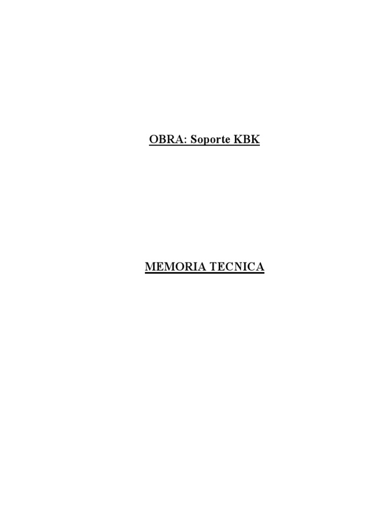 Soporte KBK | PDF