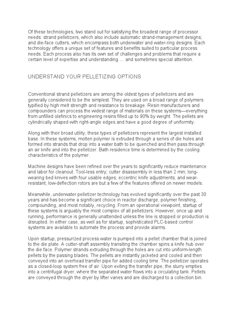 7 Common Issues in Extrusion | PDF | Extrusion | Knife