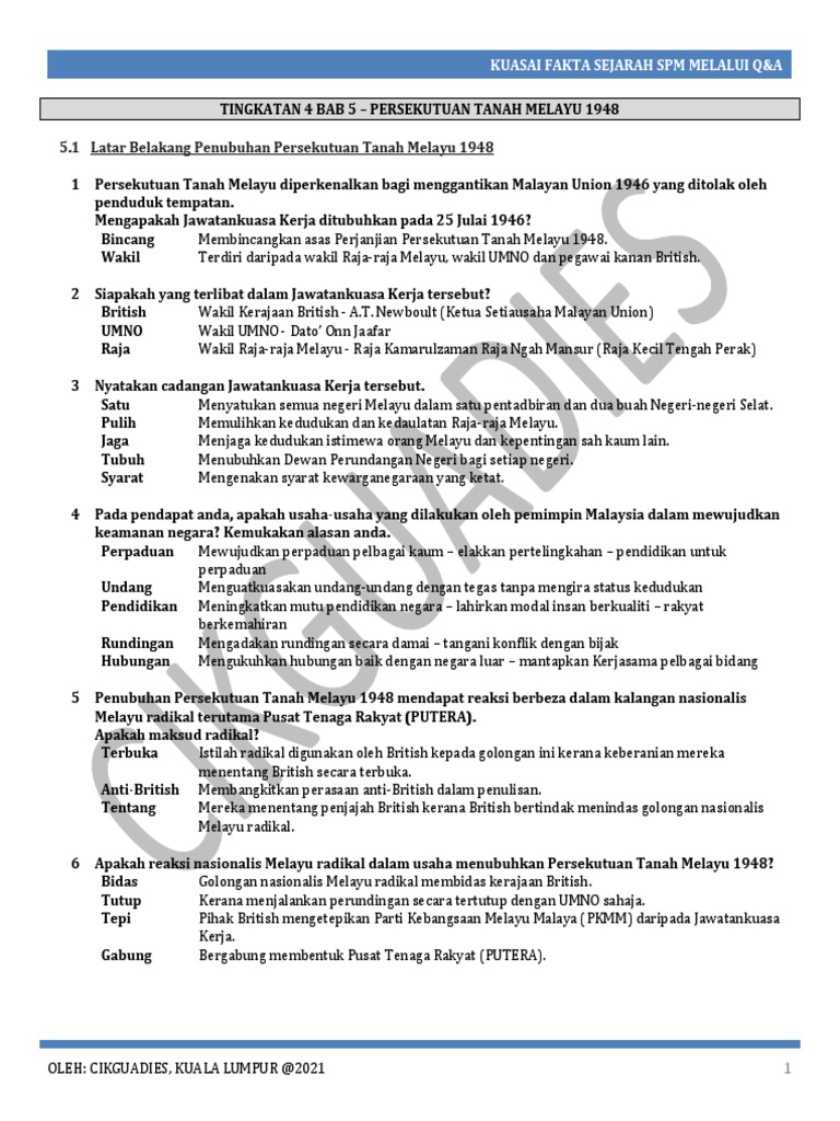 Bab 5 - PTM 1948 | PDF