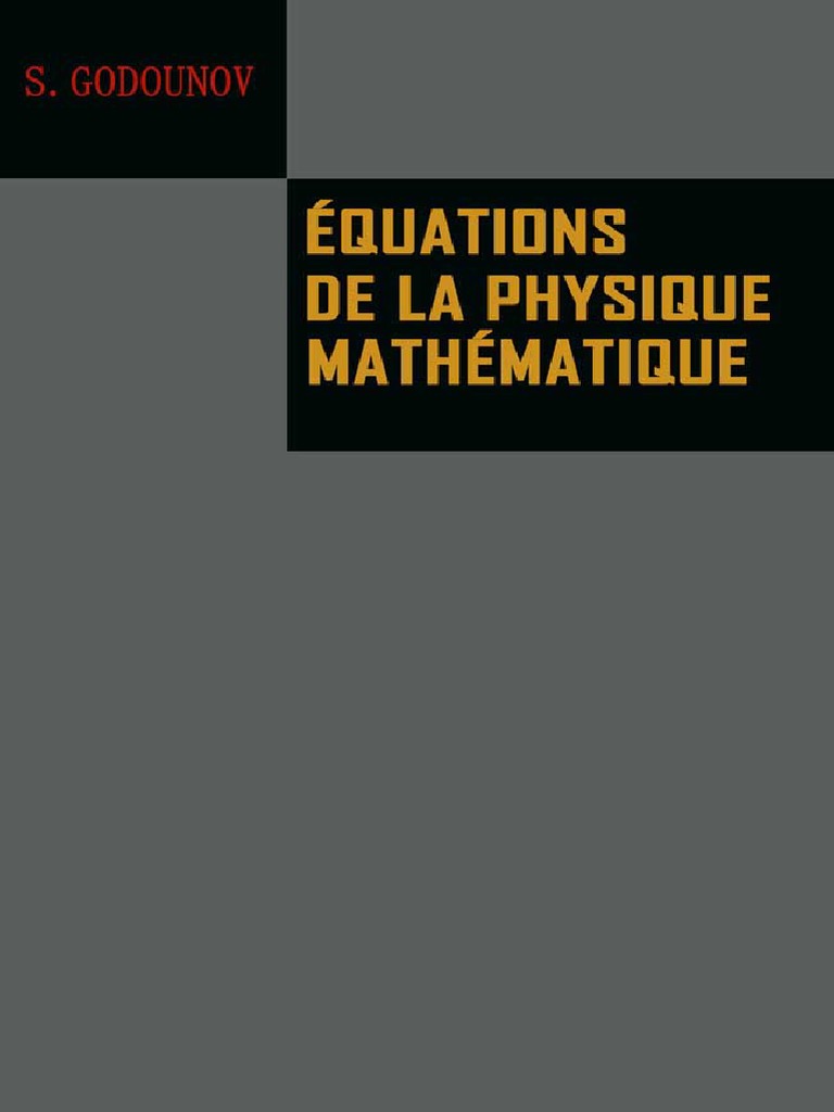 Equations de La Physique Mathématique | PDF