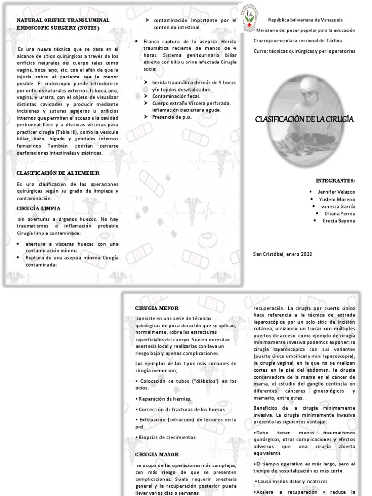Clasificación de Altemeier en Cirugía | PDF | Cirugía | Medicina CLINICA