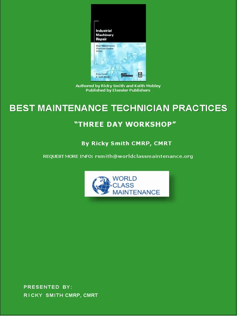 Best Practices for Maintenance Technicians | PDF | Reliability ...