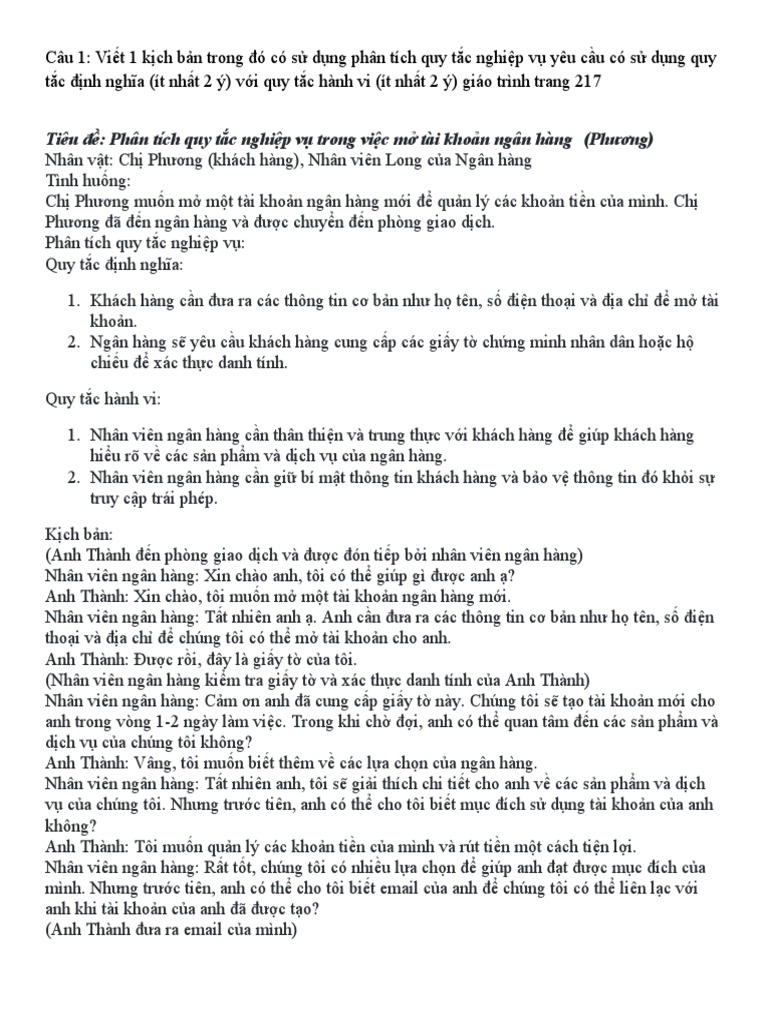 Phân Tích Kinh Doanh 2 | PDF