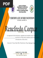 Esat Certification Sample Esat | PDF