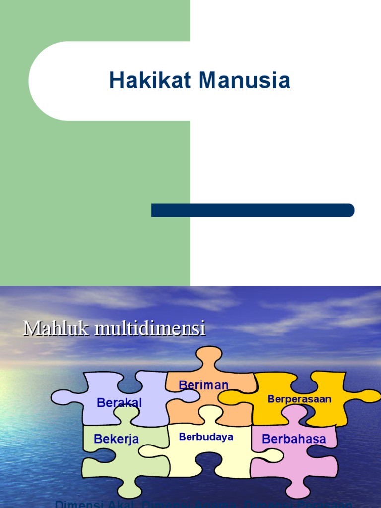 02 Materi 2 Hakikat Manusia | PDF