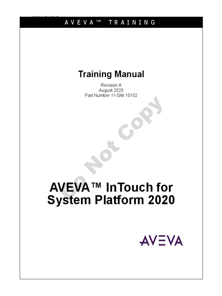InTouchForSystemPlatform 2020 RevA Manual DoNot | PDF | Component Based Software Engineering ...