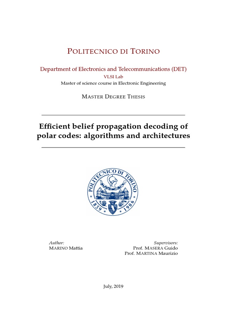Efficient Belief Propagation Decoding Of Polar 2020915821 Pdf Error Detection And
