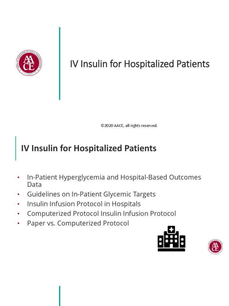 IV Insulin Hospital Protocol FINAL 090320 | PDF | Hyperglycemia | Diabetes