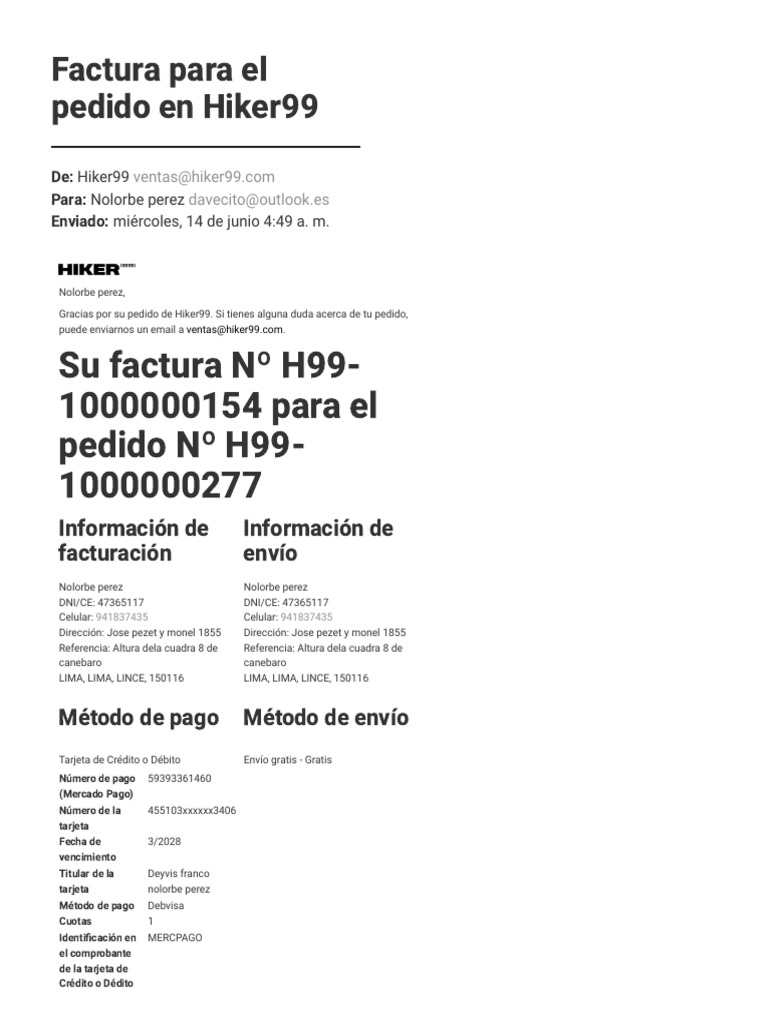 Documento de Outlook | PDF