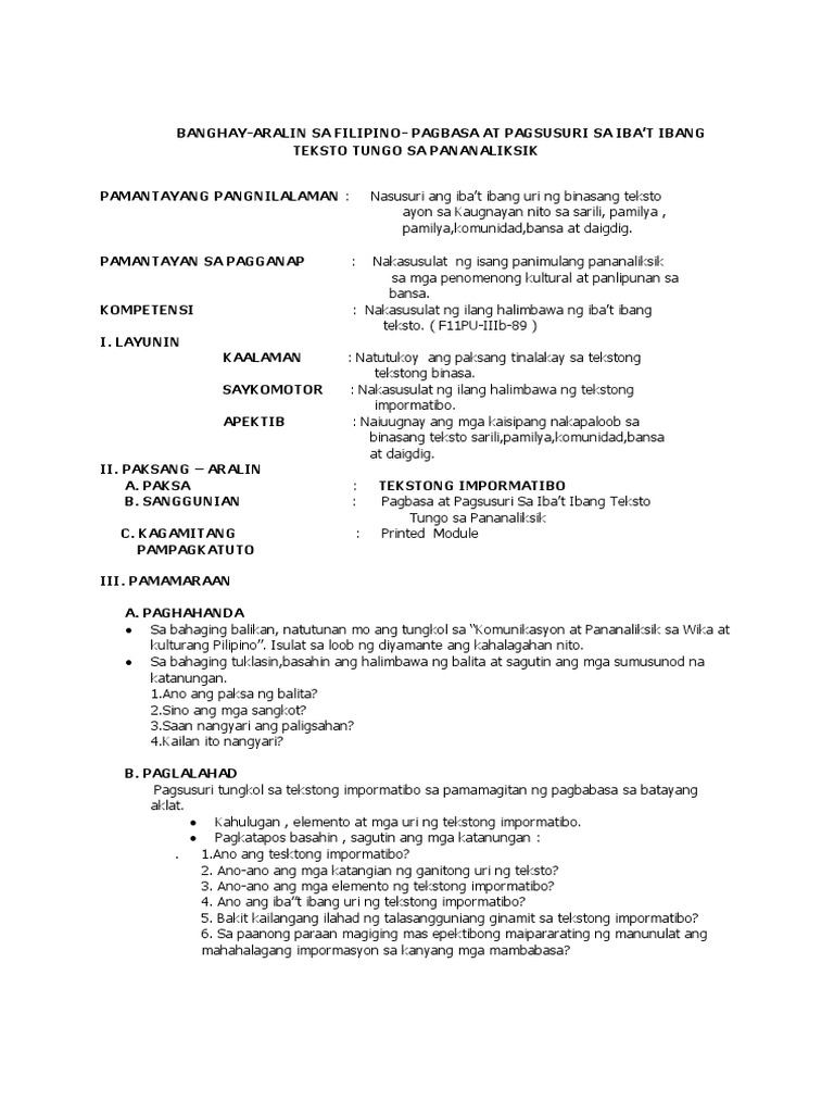 2022-2023 Lesson Plan-2 | PDF