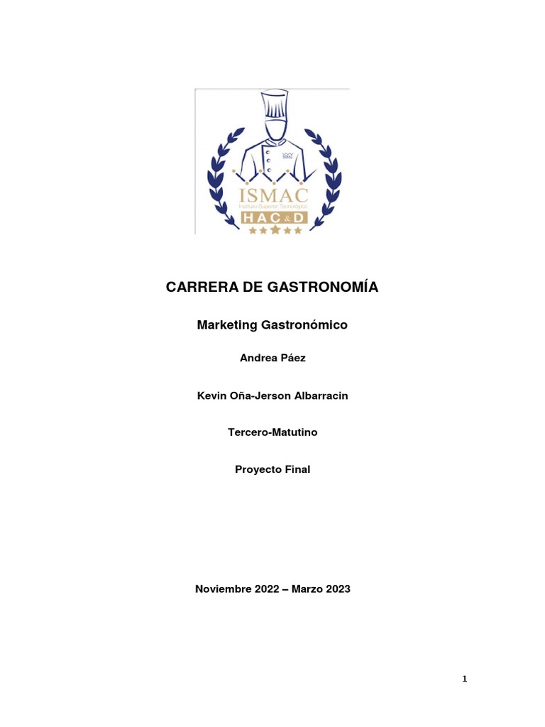 Proyecto Final Marketing | PDF | Marketing | Producto (Negocio)