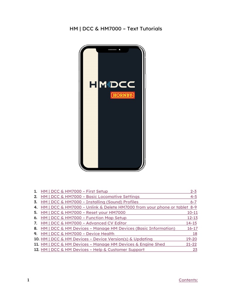 HM - DCC and HM7000 - Text-Based Tutorials | PDF | Android (Operating ...