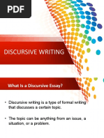 Discursive Essay Template | PDF