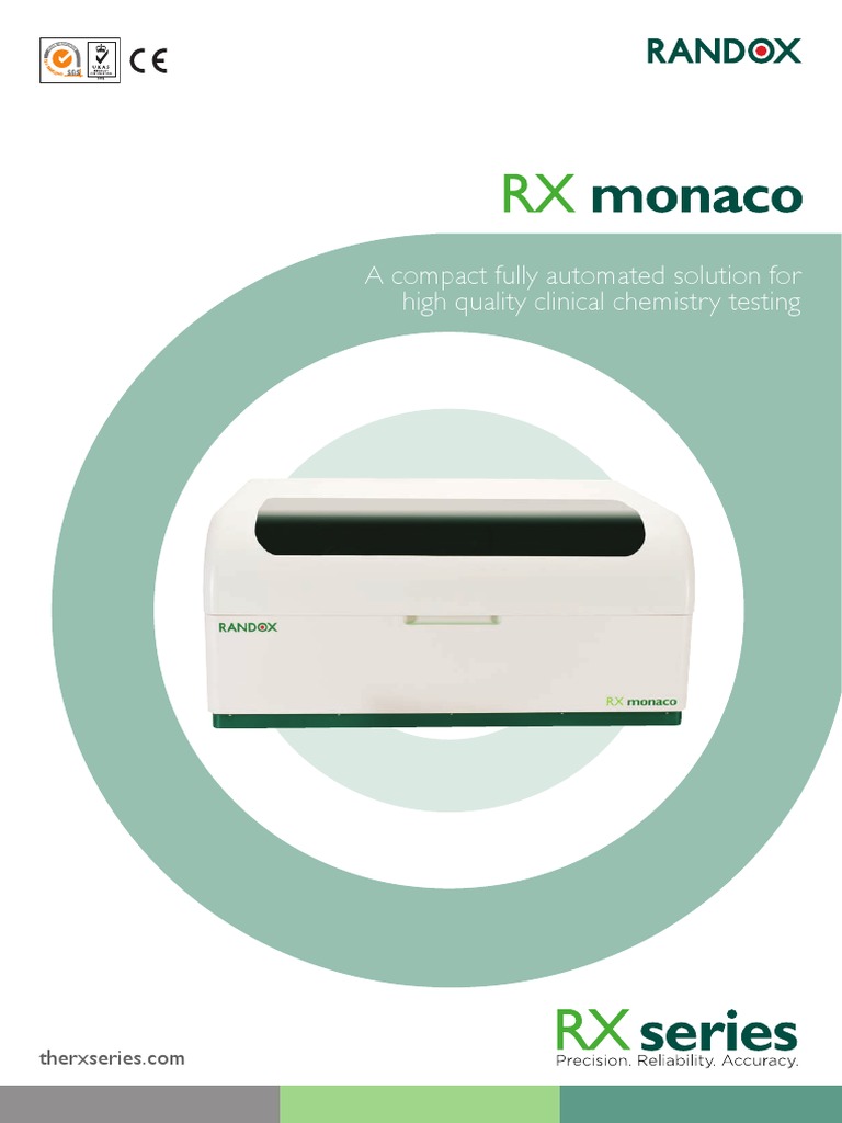 Randox Monaco RX Brochure | PDF | Cholesterol | Lipoprotein