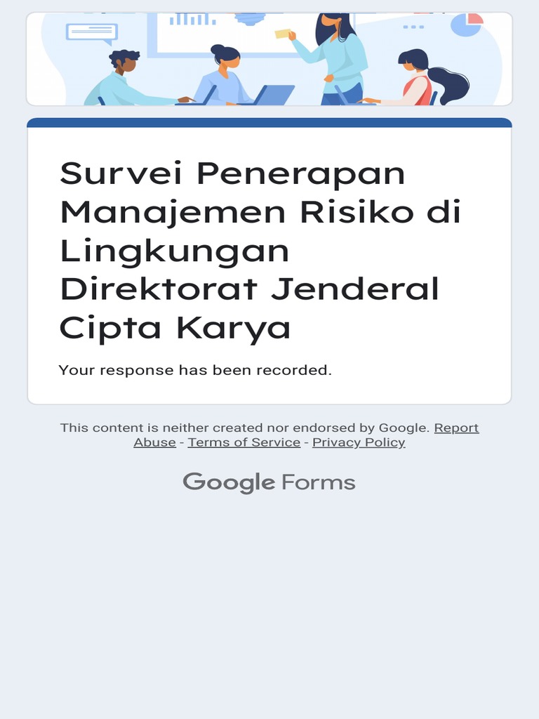 Survei Penerapan Manajemen Risiko Di Lingkungan Direktorat Jenderal Cipta Karya | PDF