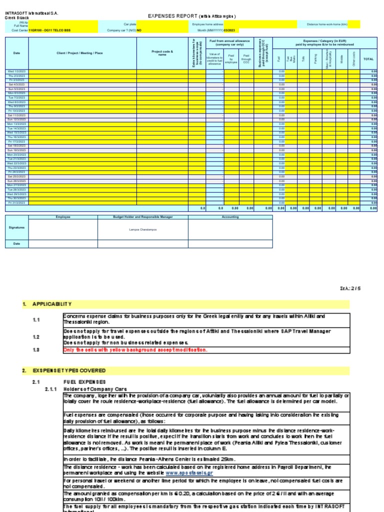 II BusinessExpenseClaim FRM GR v3.20 | PDF | Expense | Credit Card