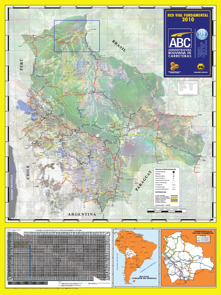 Mapa RVF ABC 2010 Bolivia Vial | PDF