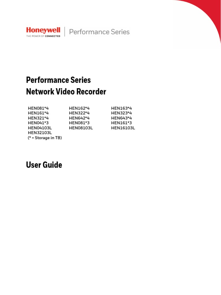 800-19340V2-A Performance Series IP NVR User Guide WEB PDF | PDF | Hard ...