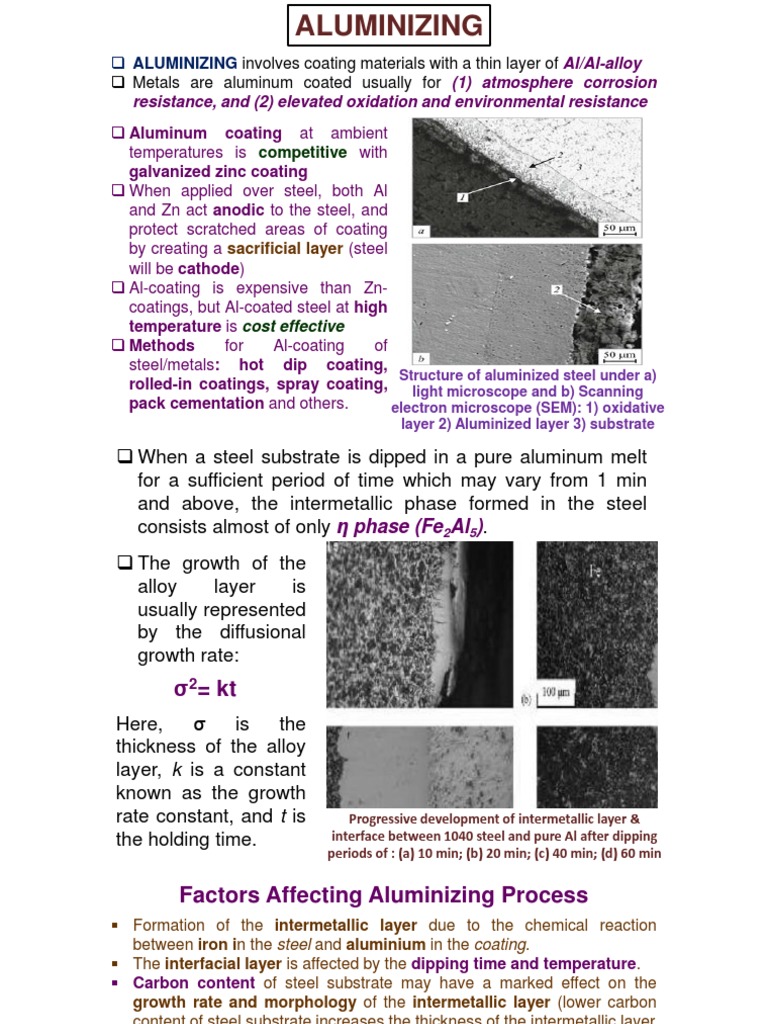 L32-Diffusion Coating Processes | PDF | Aluminium | Corrosion