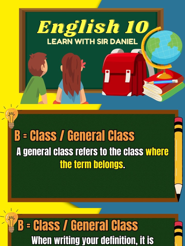 Observe Correct Grammar in Making Definitions May 25 | PDF