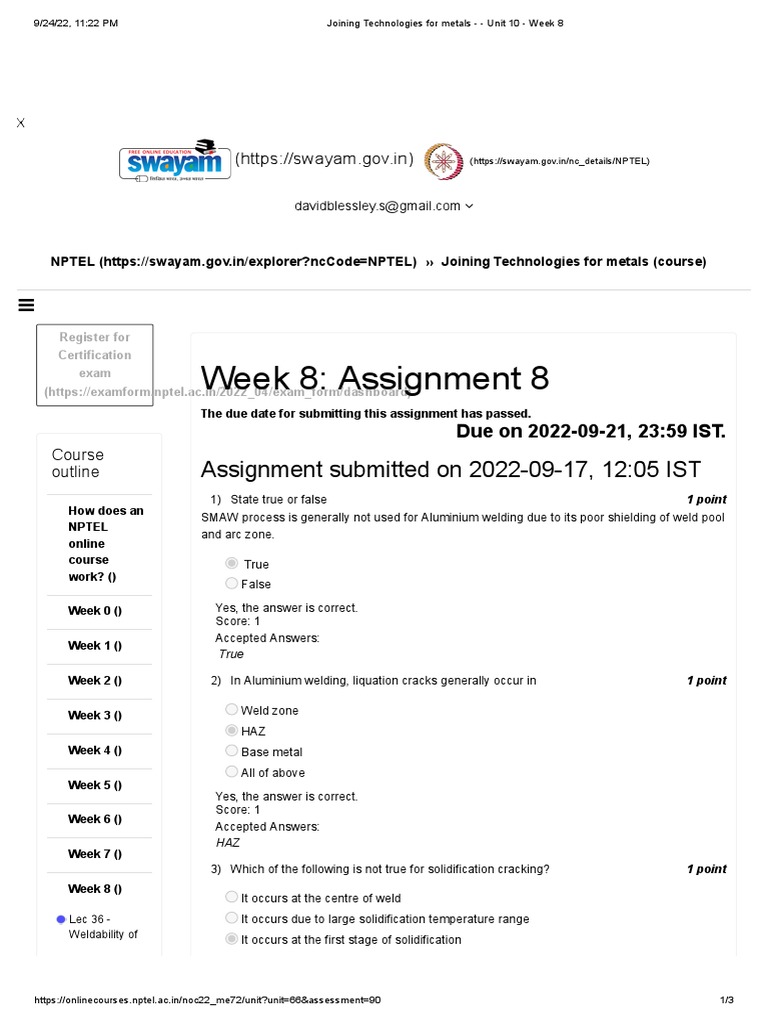 Week 8: Joining Technologies Overview | PDF | Steel | Materials Science